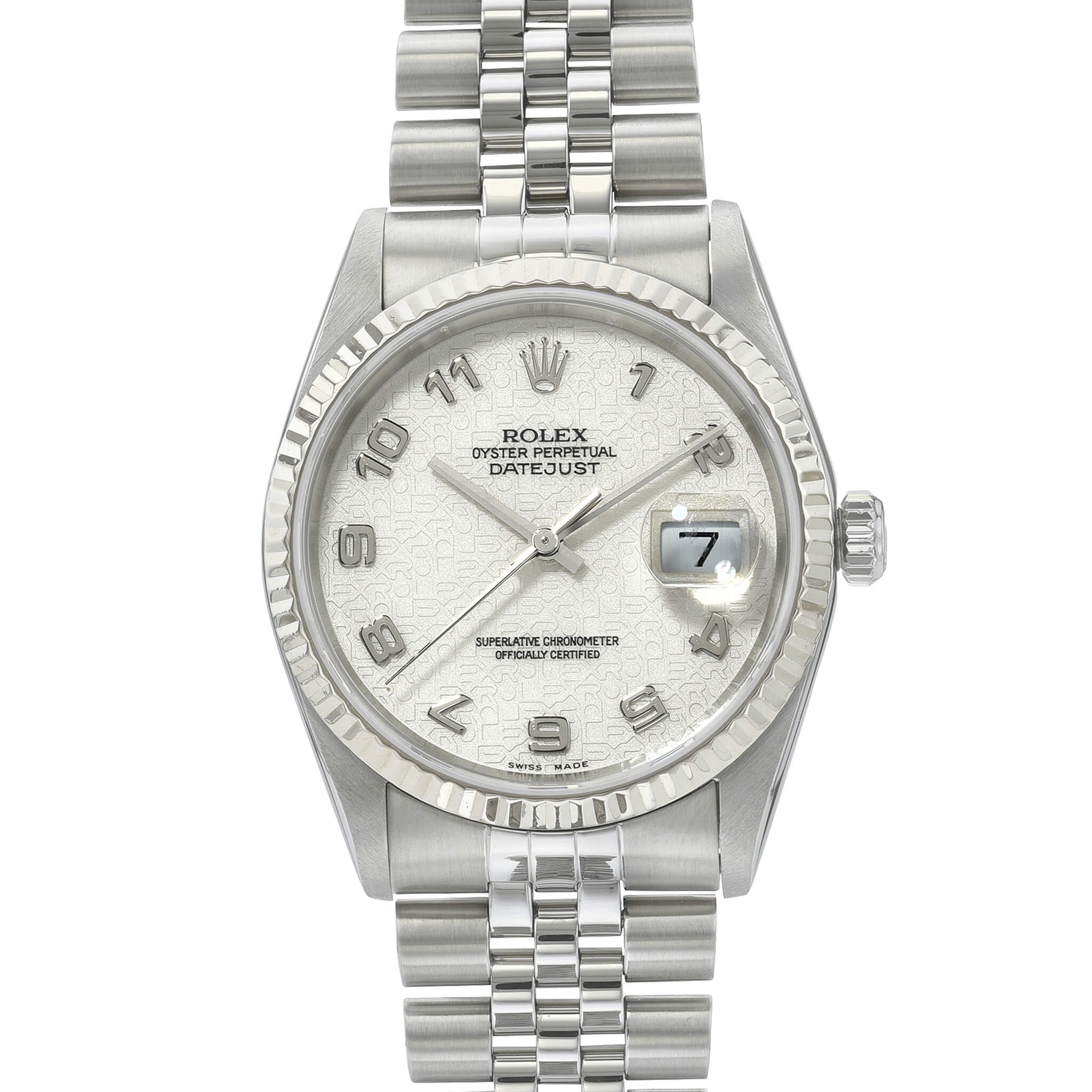 Rolex Datejust 16234 Ivory Jubilee Arabic 36mm Stainless – WatchGuys