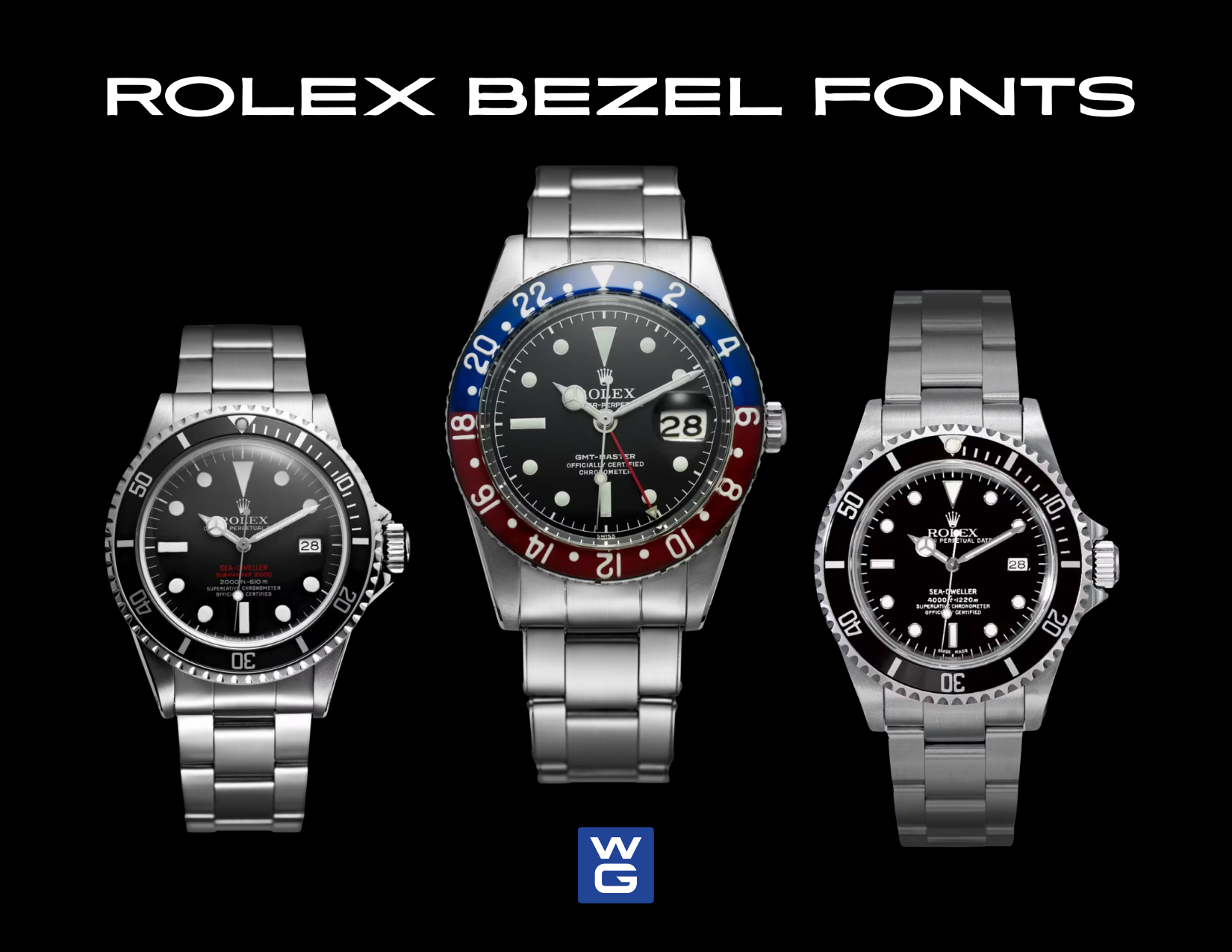 Rolex Bezel Fonts Explained: Serif vs Sans-Serif Fat Font vs Thin Font ...