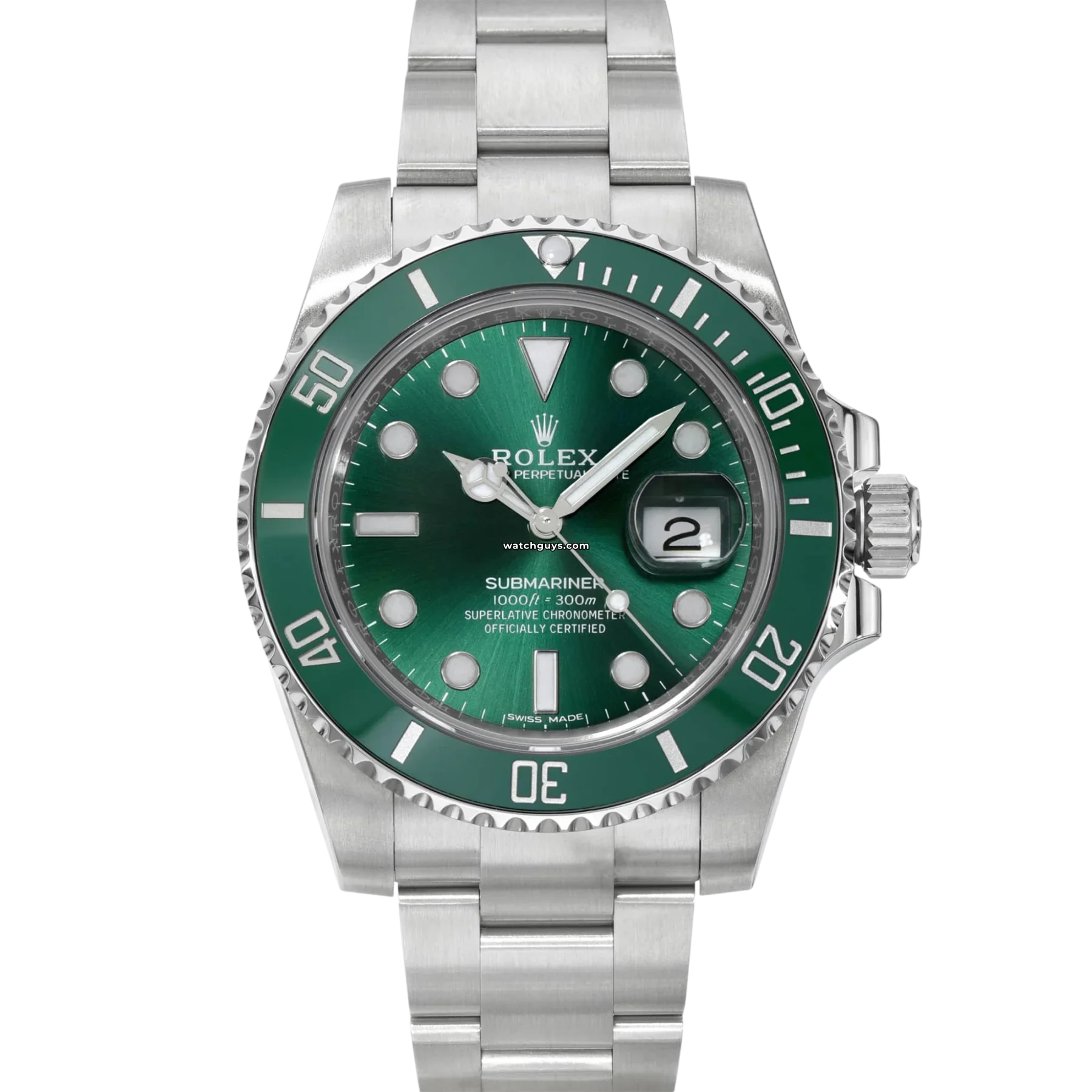Rolex Hulk - Buy Submariner 11610LV Watches | WatchGuys