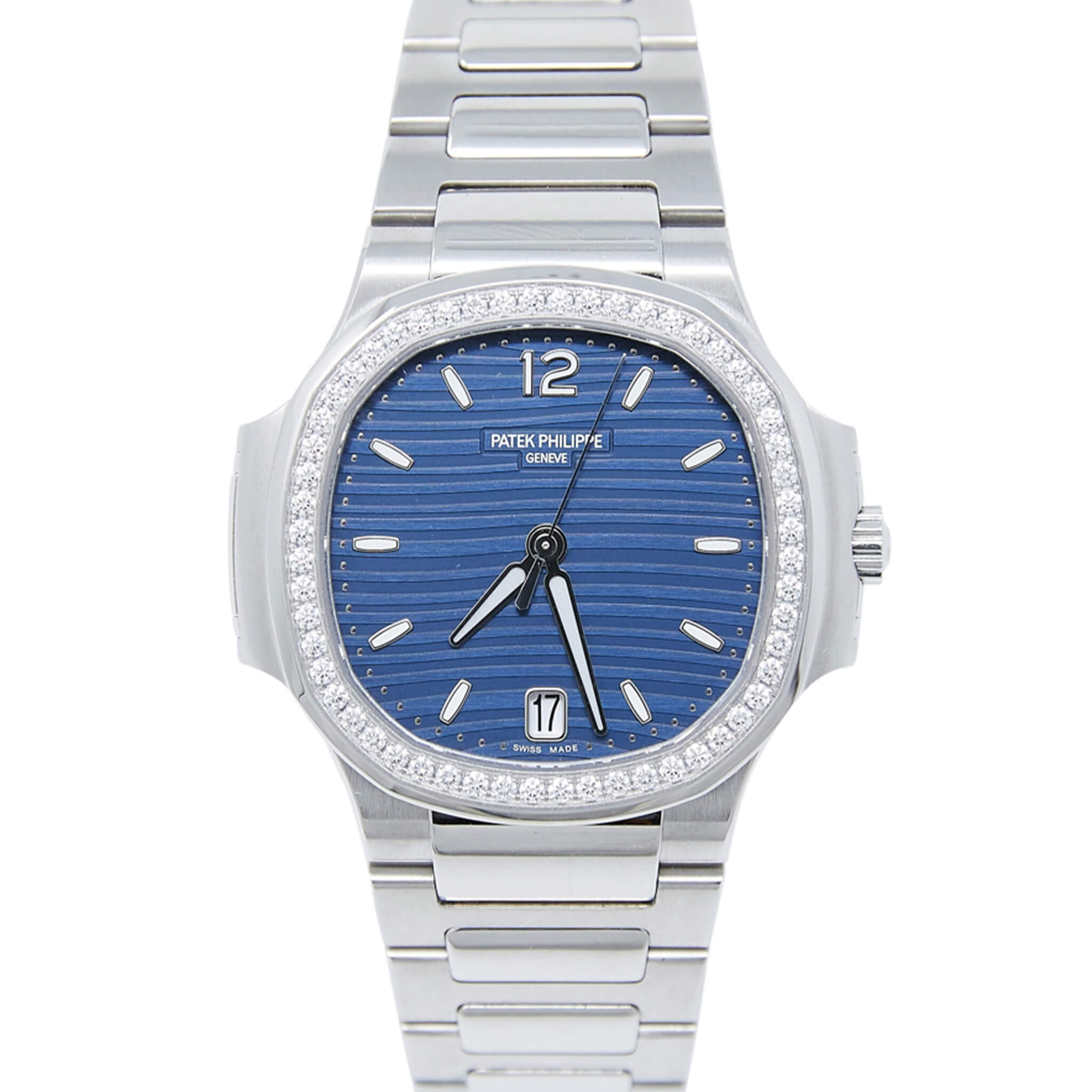 Patek Philippe Ladies Nautilus 7118/1200A-001 Blue Stainless Steel ...