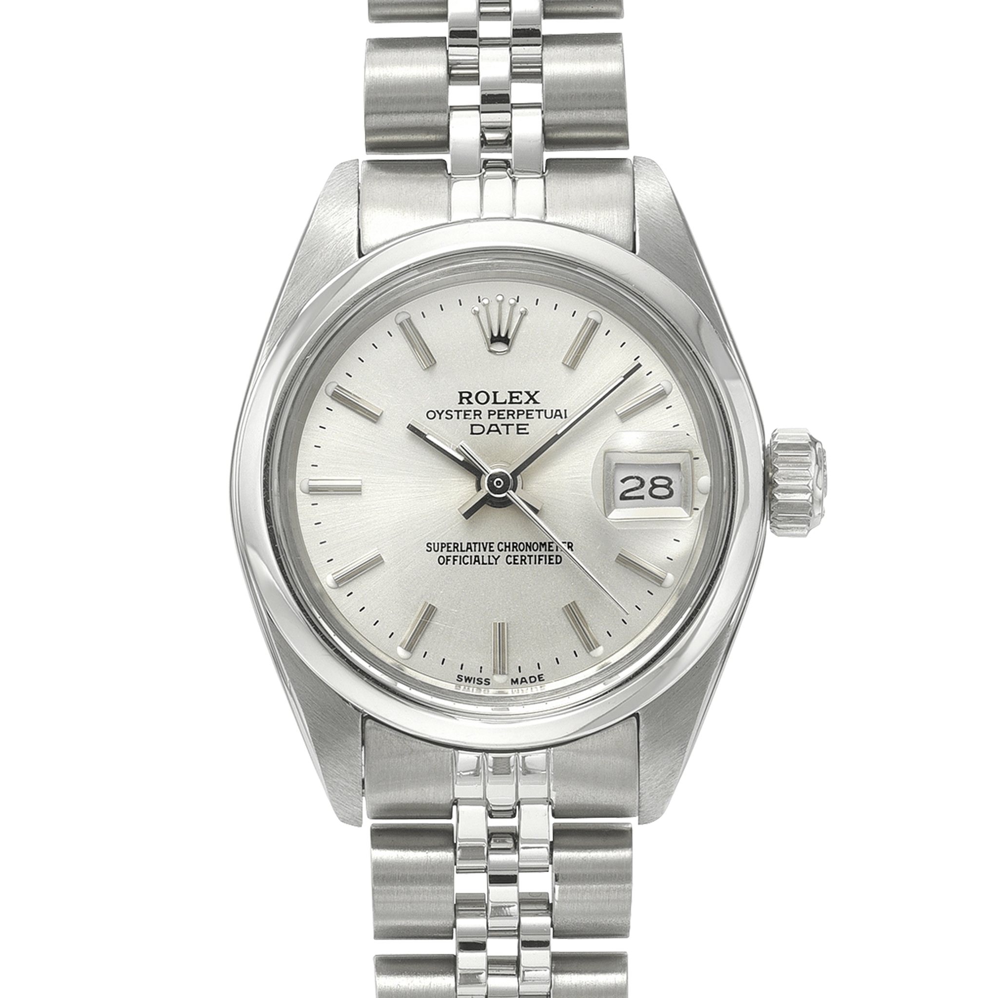 Rolex Date 6916 Silver 26mm Stainless Steel Jubilee – WatchGuys