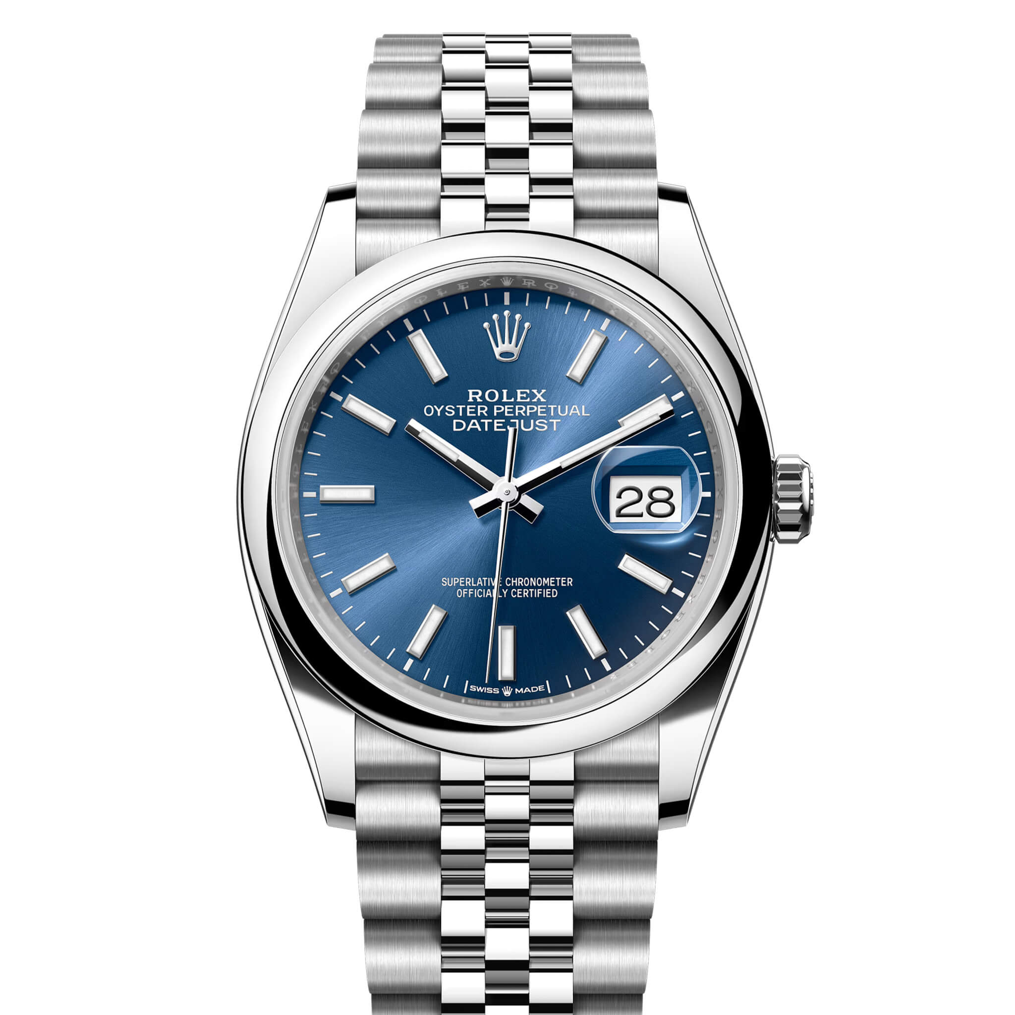 Rolex Datejust 126200 Blue 36mm Stainless Steel Unworn – WatchGuys