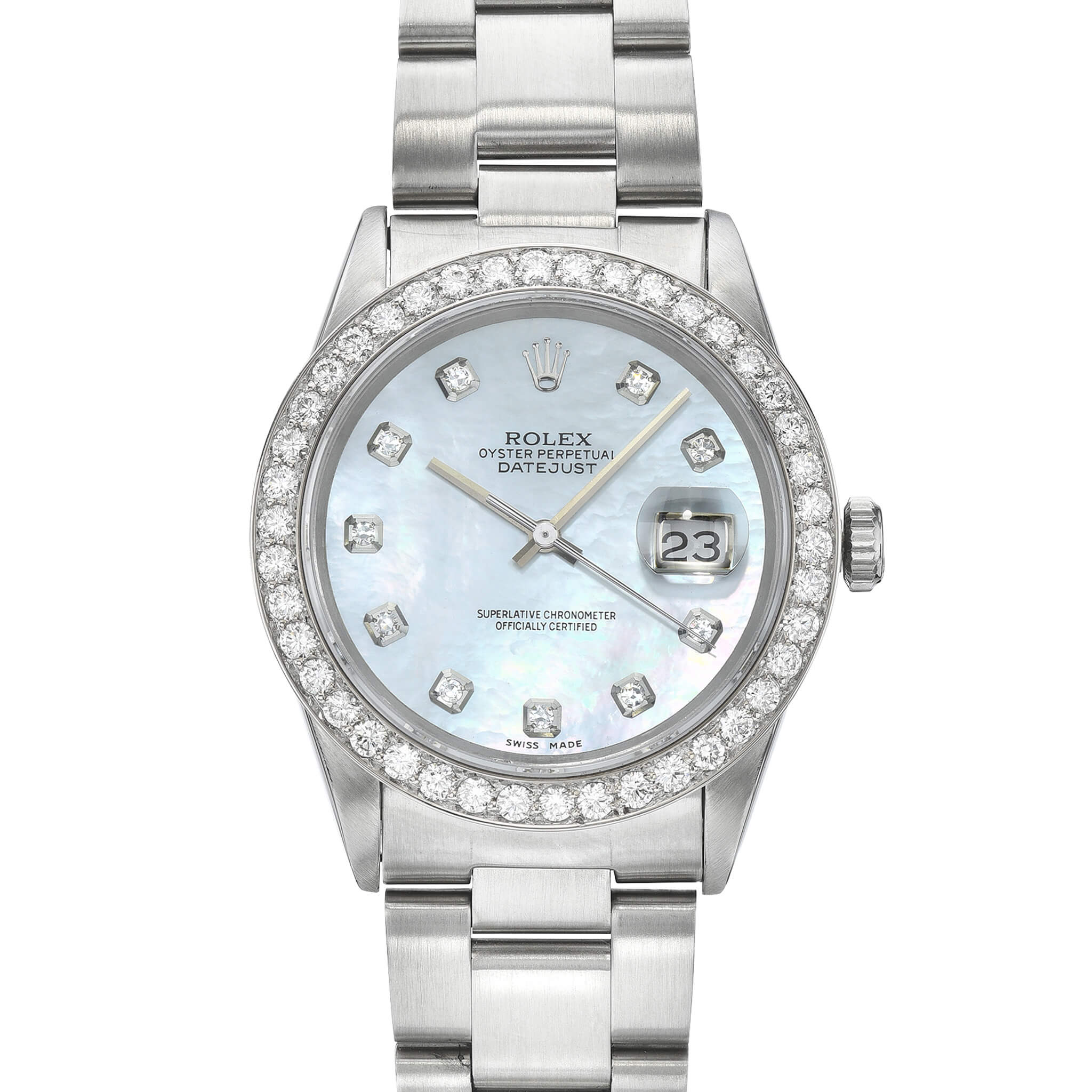 Rolex Datejust 16220 Mother of Pearl Dial 36mm – WatchGuys