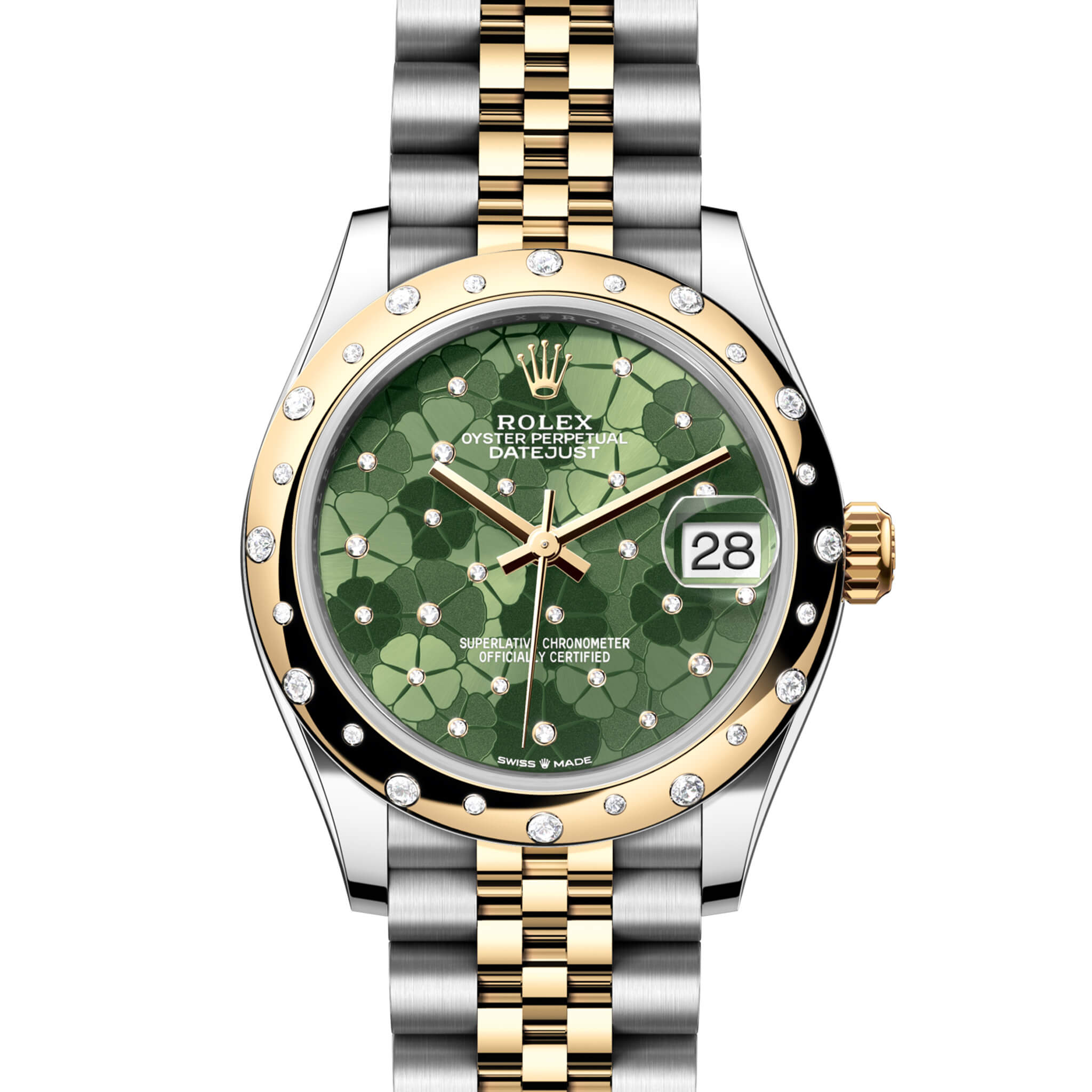 Rolex Datejust 278343RBR Green Floral Motif Diamond – WatchGuys
