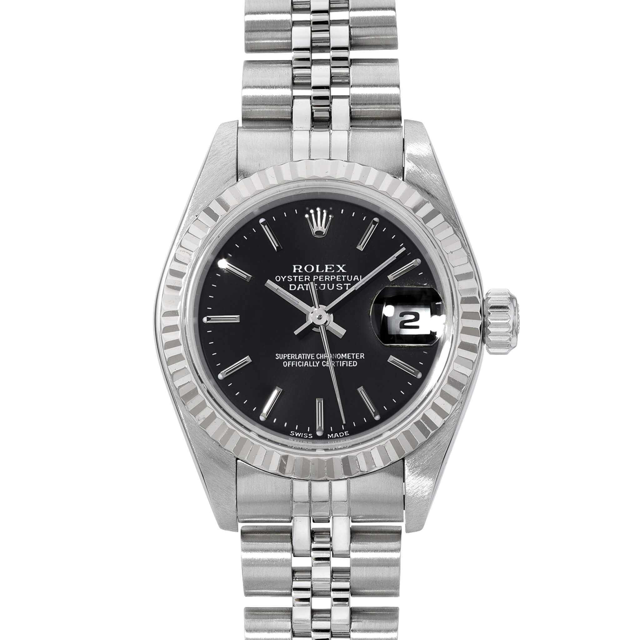 Rolex Datejust 79174 Black Stainless Steel 26mm – WatchGuys