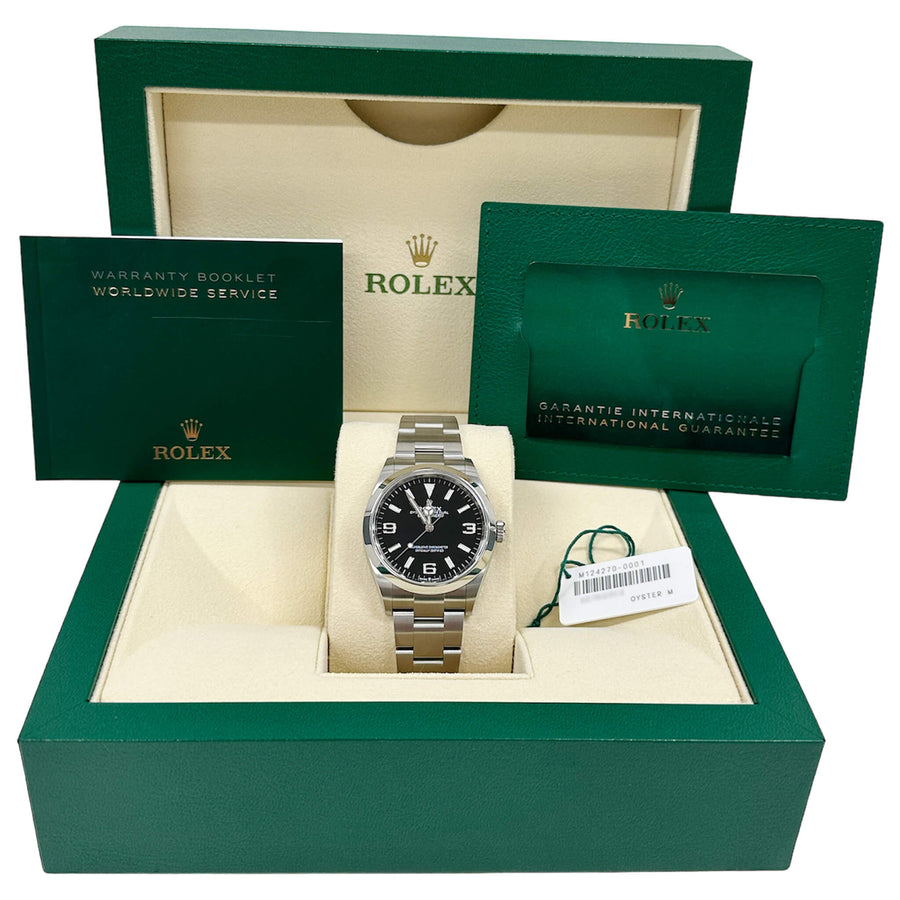 Rolex Explorer 124270 Black 36mm Stainless Steel (2021) – WatchGuys