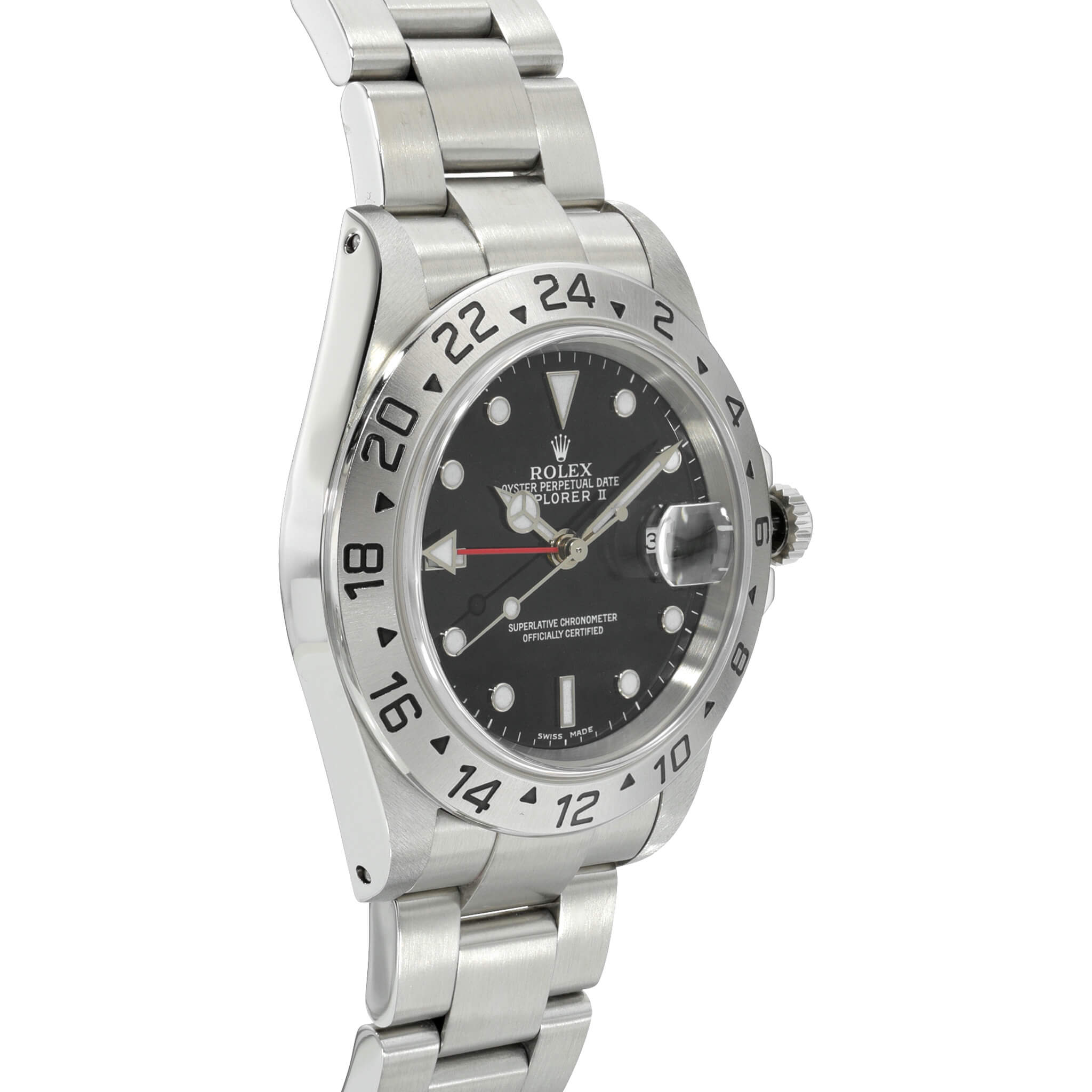 Rolex Explorer II 16570 Black 40mm Stainless Steel – WatchGuys