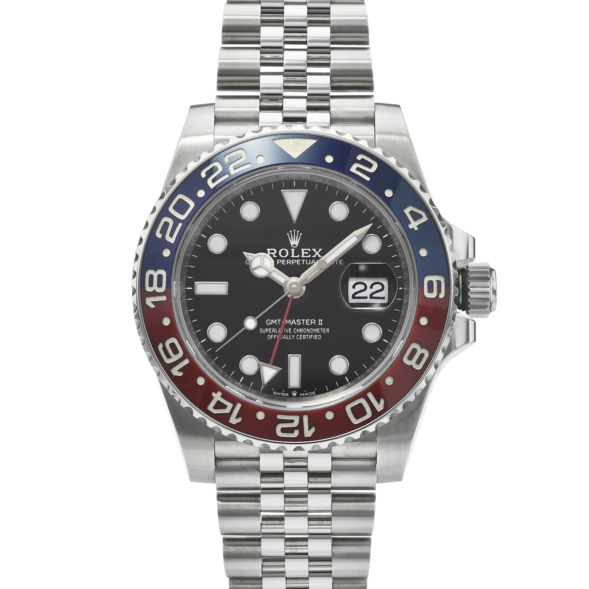 Rolex GMT-Master 126710BLRO Pepsi 40mm Stainless Steel Jubilee – WatchGuys