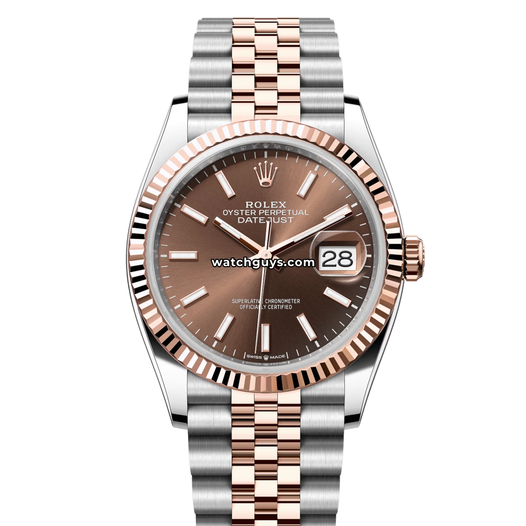 Rolex Datejust 126231 Chocolate Index Jubilee 36mm – WatchGuys