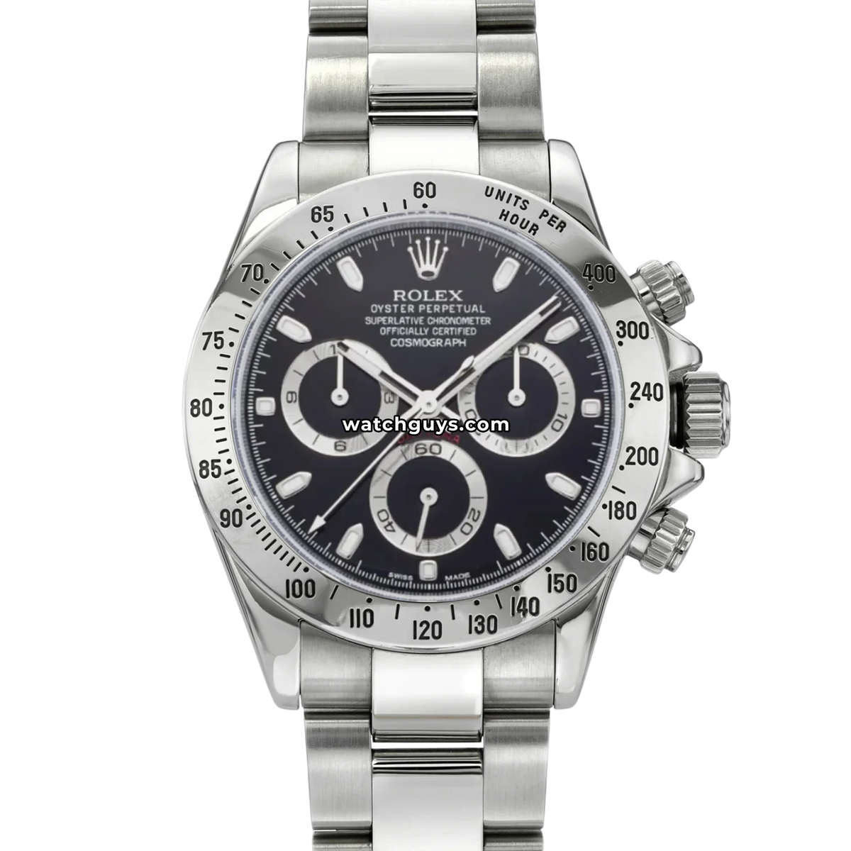 Rolex Daytona 116520 40mm Black "APH" Dial – WatchGuys