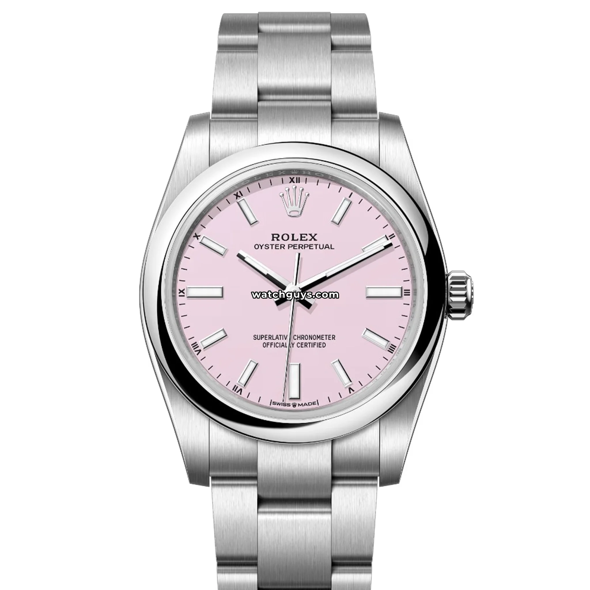 Rolex Oyster Perpetual 124200 Candy Pink – WatchGuys