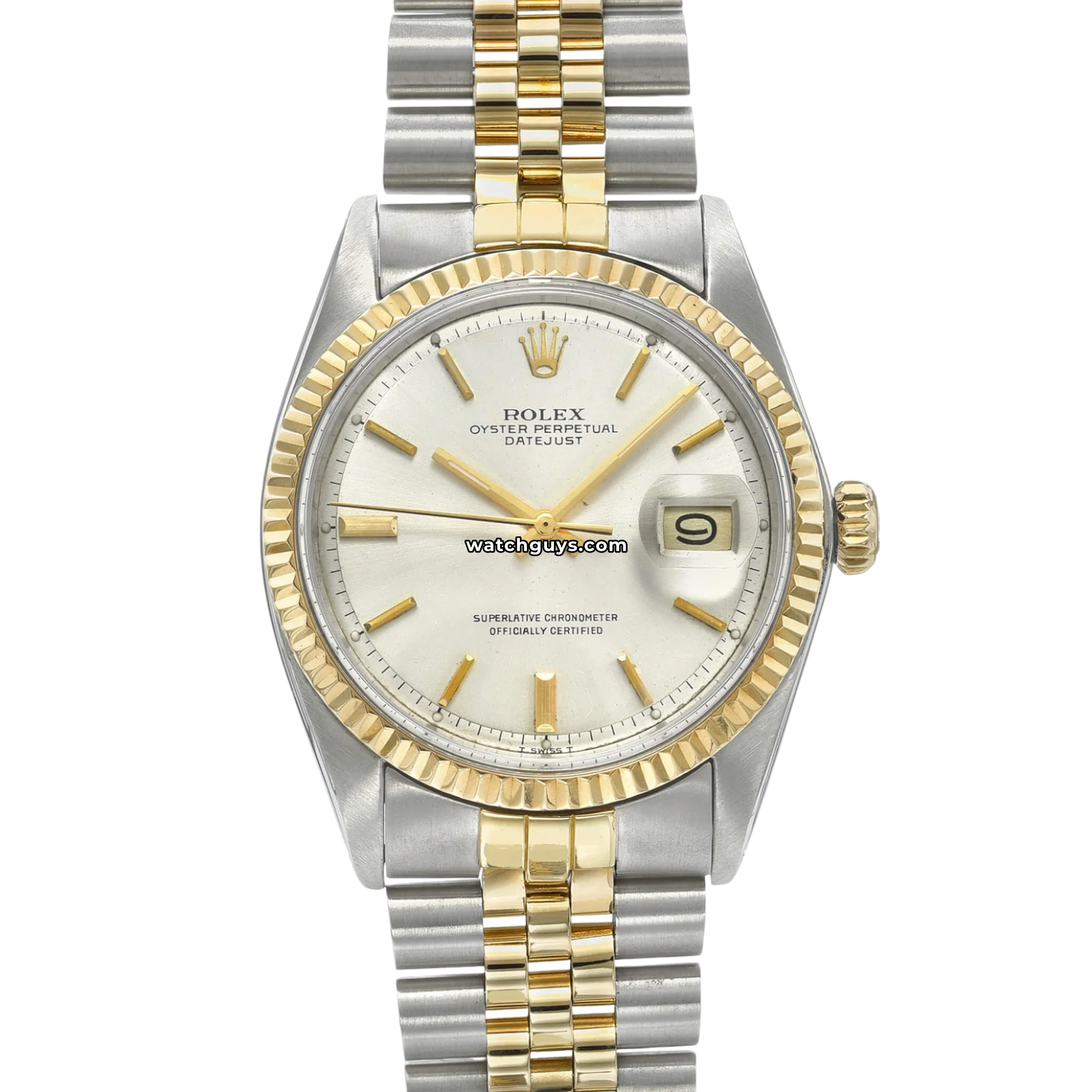 Rolex Datejust 1601 Two Tone Silver 36mm Jubilee – WatchGuys