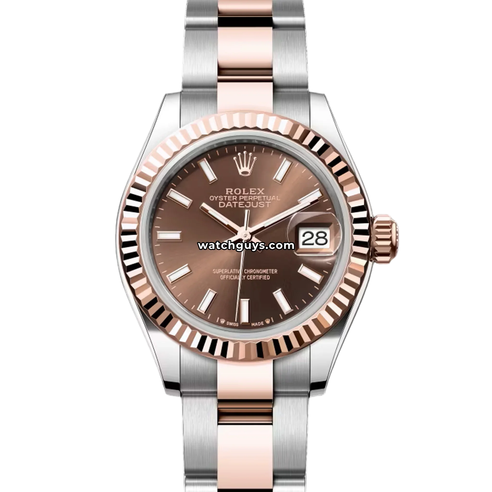 Rolex Datejust 279171 Chocolate Index Oyster Two Tone 28mm – WatchGuys
