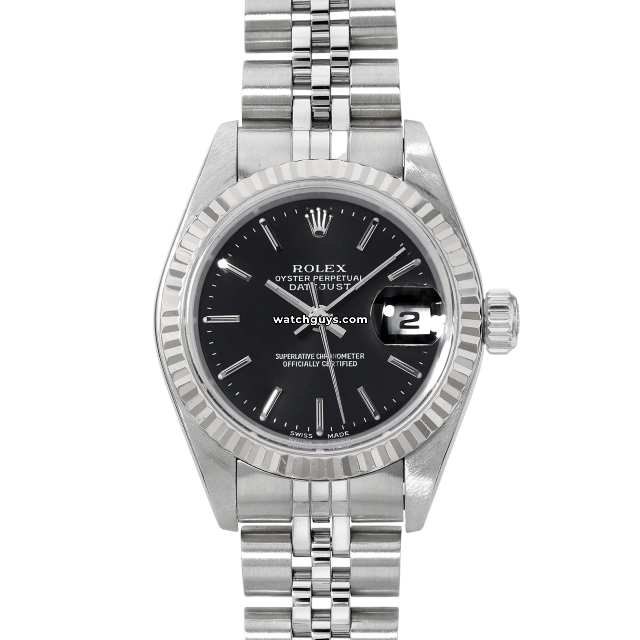 Rolex Datejust 79174 Black Stainless Steel 26mm – WatchGuys