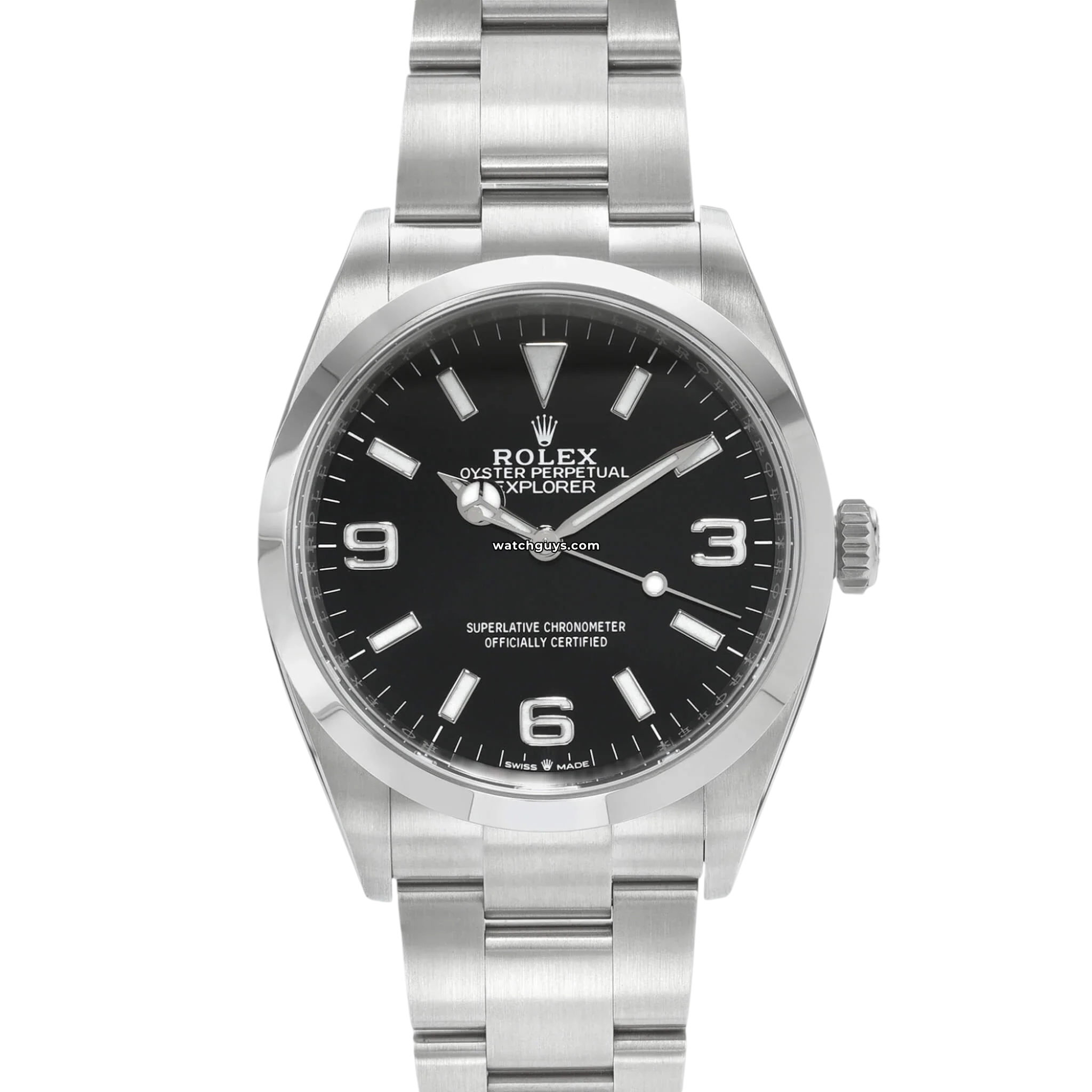 Rolex Explorer 124270 Black 36mm Stainless Steel – WatchGuys
