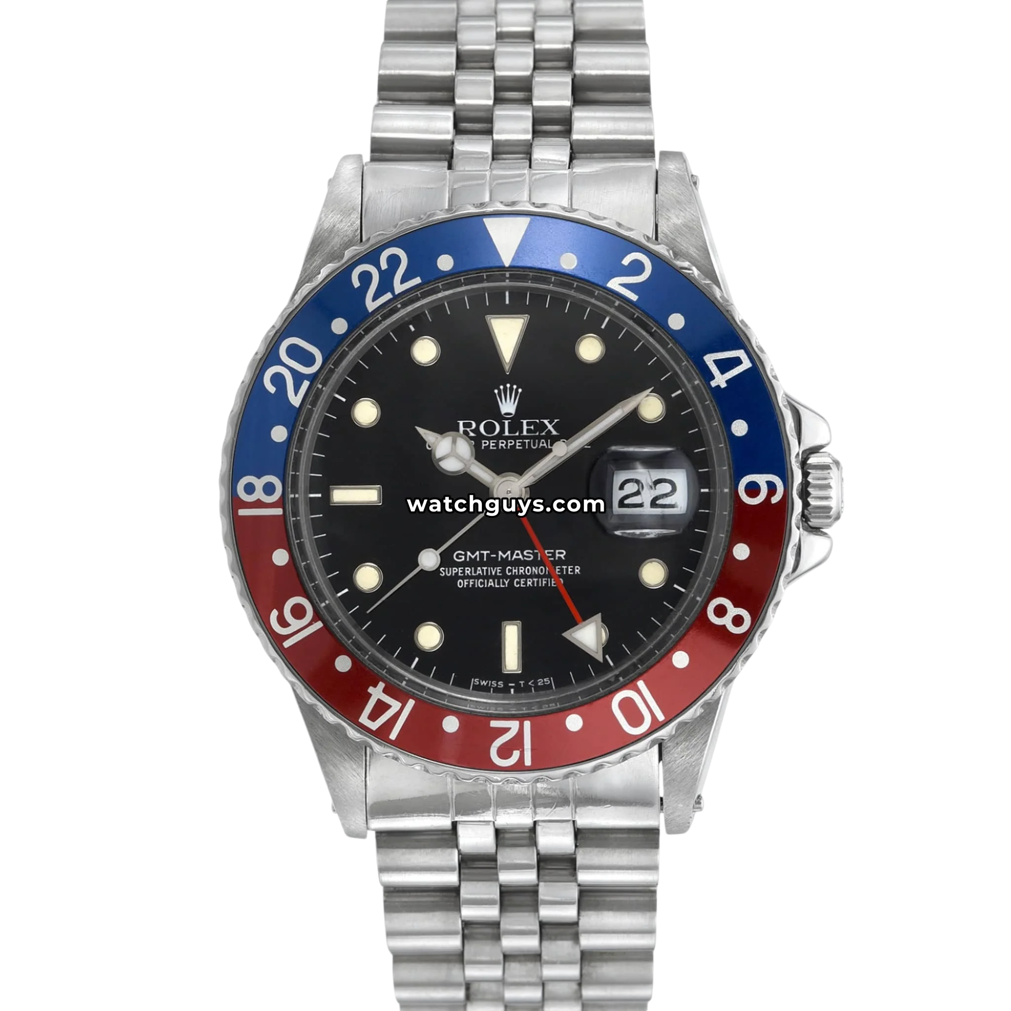 Vintage Rolex GMT-Master 16750 Pepsi - 100% Authentic – WatchGuys