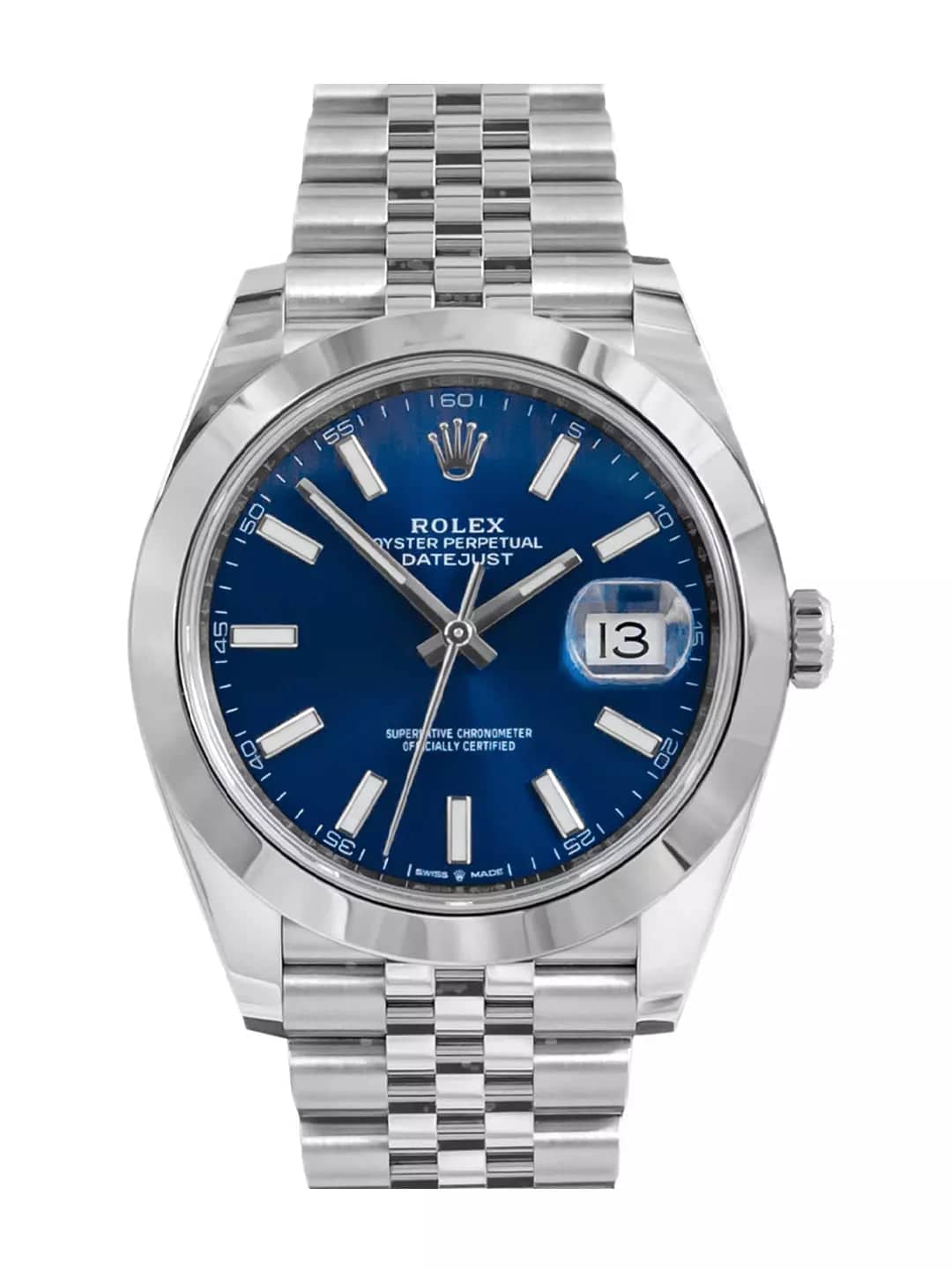 Rolex Datejust 126300 Blue Index Dial 41mm – WatchGuys