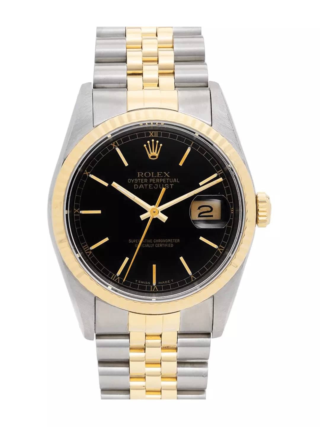 Rolex Datejust 16233 Black Dial – WatchGuys